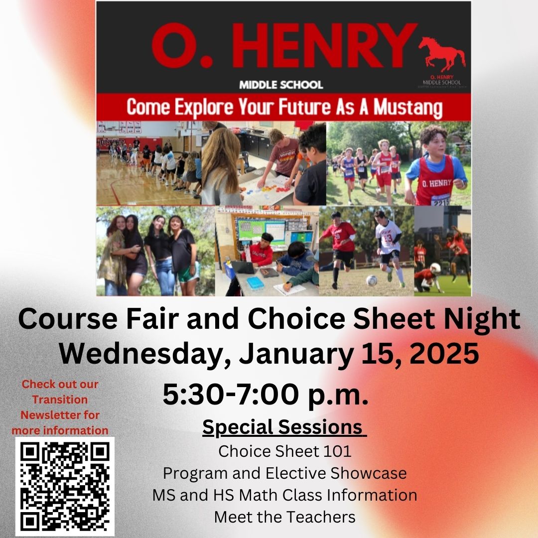 O.H.M.S. Course Fair and Choice Sheet Night 2025-2026 | O. Henry Middle ...